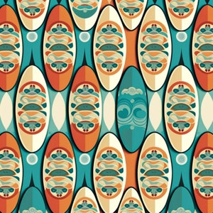 Digital Surfboard Paper Pack: Seamless Patterns for Scrapbooking ...