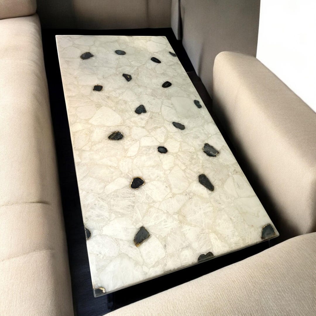 6'x3' Rectangle White Quartz Dining Table With Stand Countertop for ...