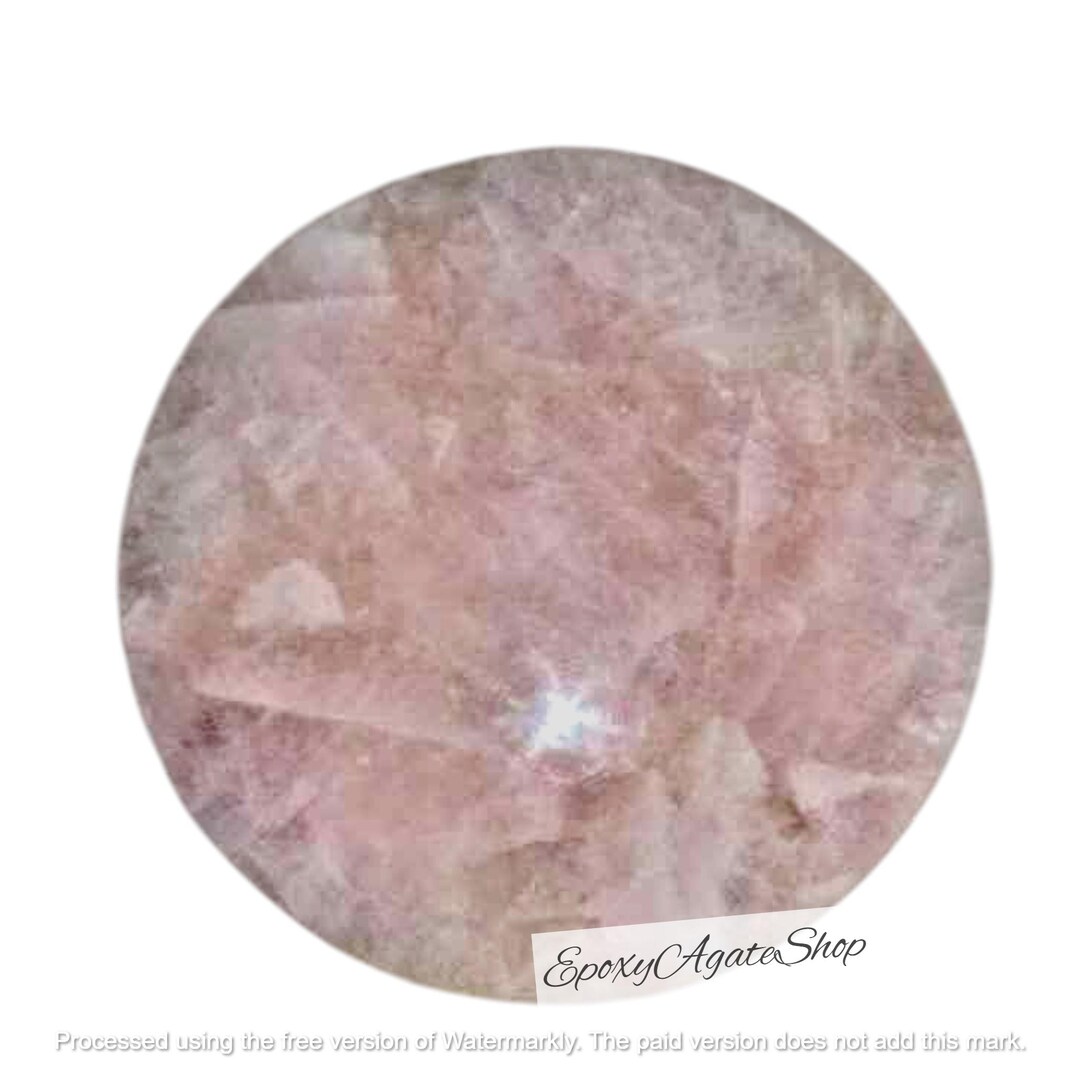 Pink Rose Quartz Round Table Top: Handmade Home Decor - Etsy