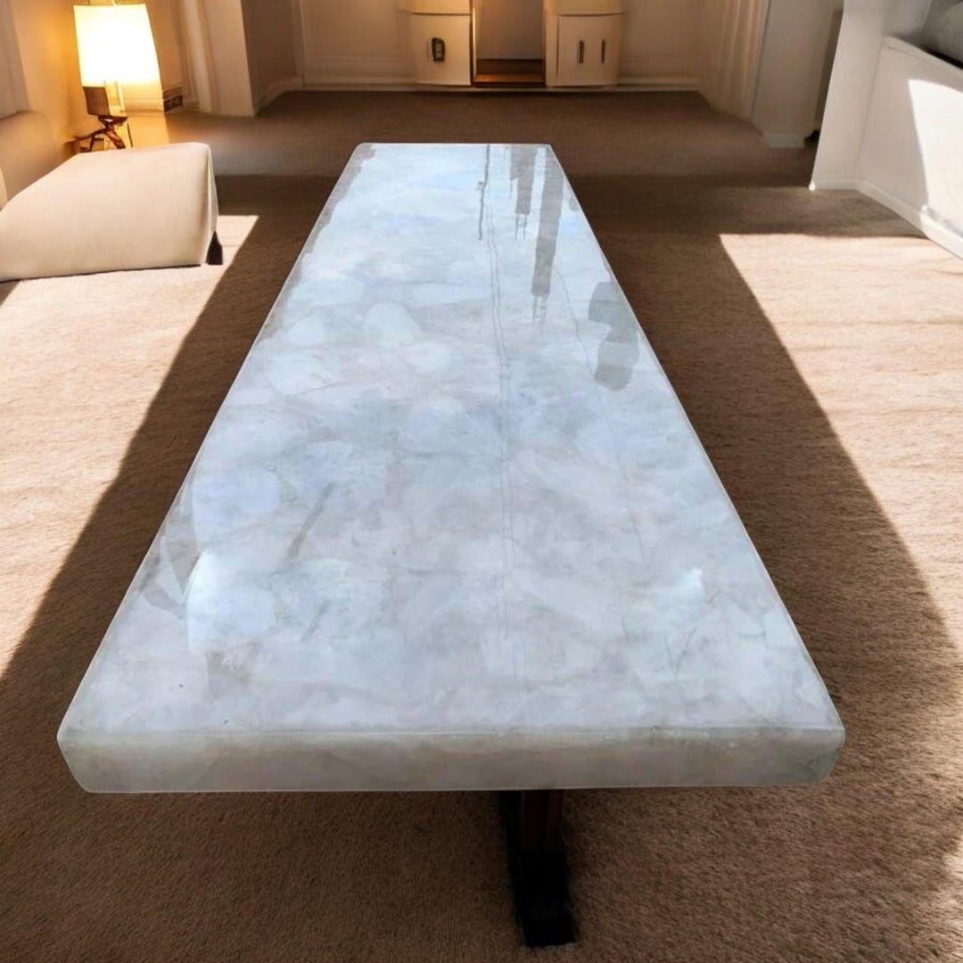 Handmade White Agate Table Top: Luxury Dining or Center Table - Etsy