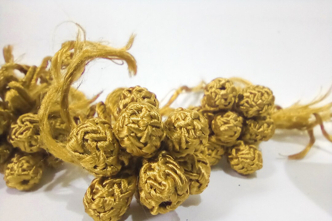 Handmade Moroccan Knots Ball Tie Buttons 1cm/1cm 30 PCS Real One - Etsy