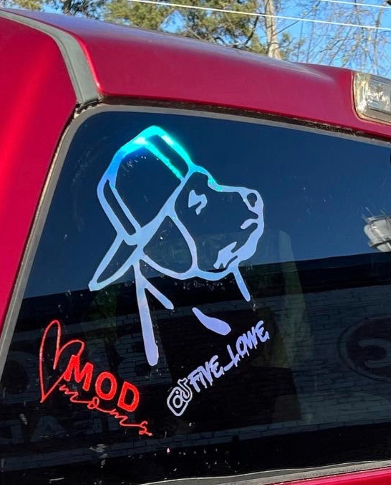 Lab With a Hat Decal Truck/car Decal Windshield Decal - Etsy