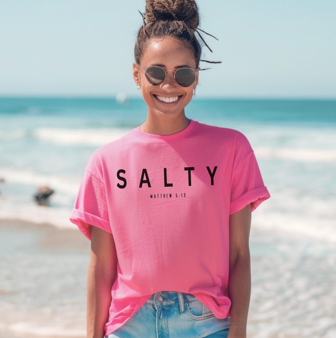 Minimalist Salty T-shirt, Salty Christian T-shirt, Christian T-shirt ...