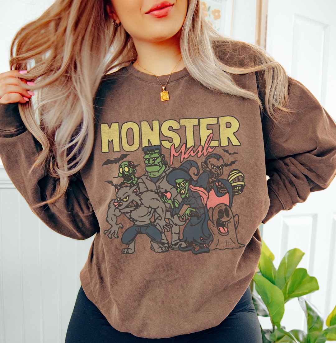 Monster Mash Sweatshirt, Comfort Colors Sweatshirt, Halloween ...