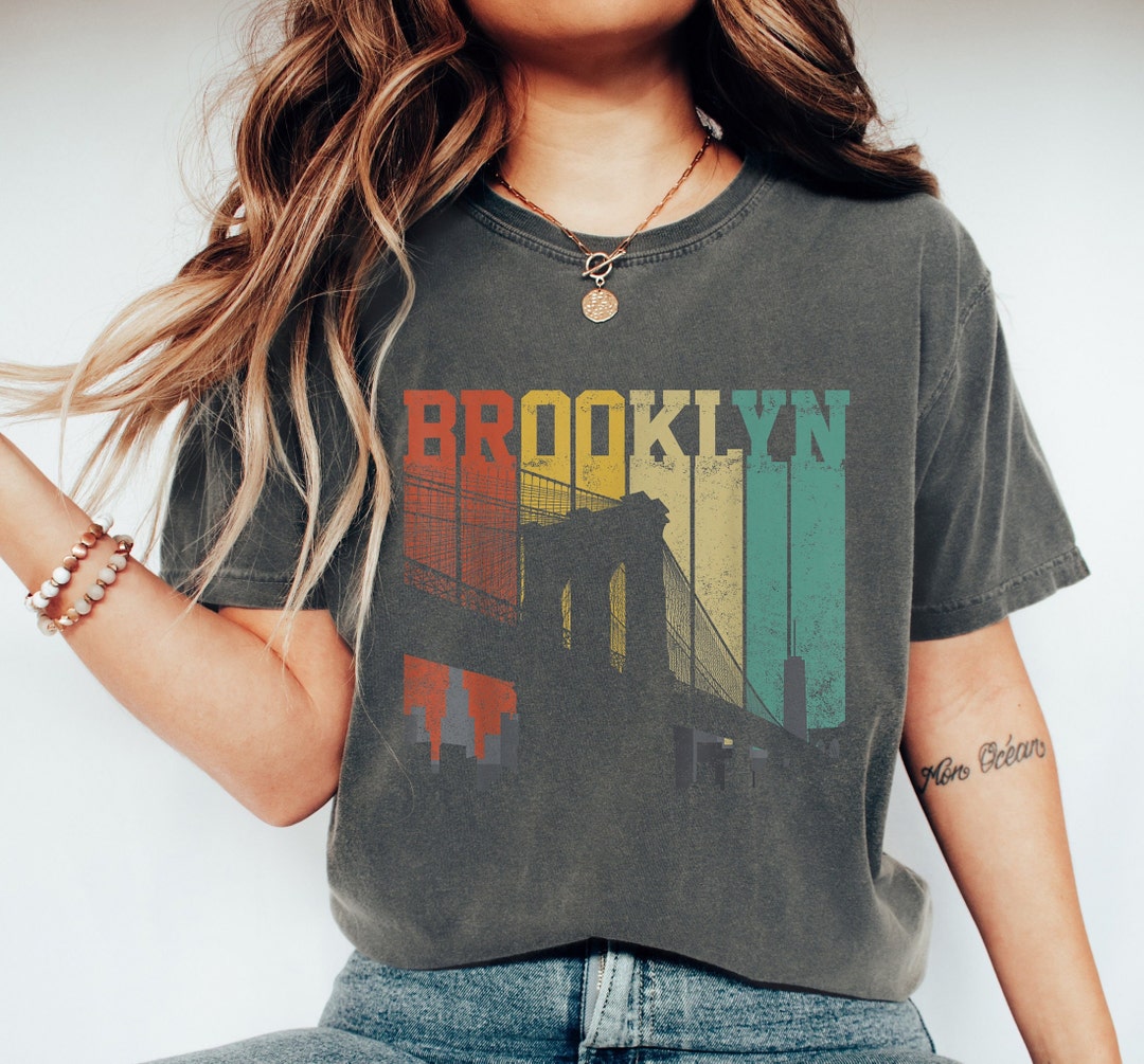 Brooklyn T-shirt, Retro Brooklyn T-shirt, Brooklyn Bridge T-shirt ...