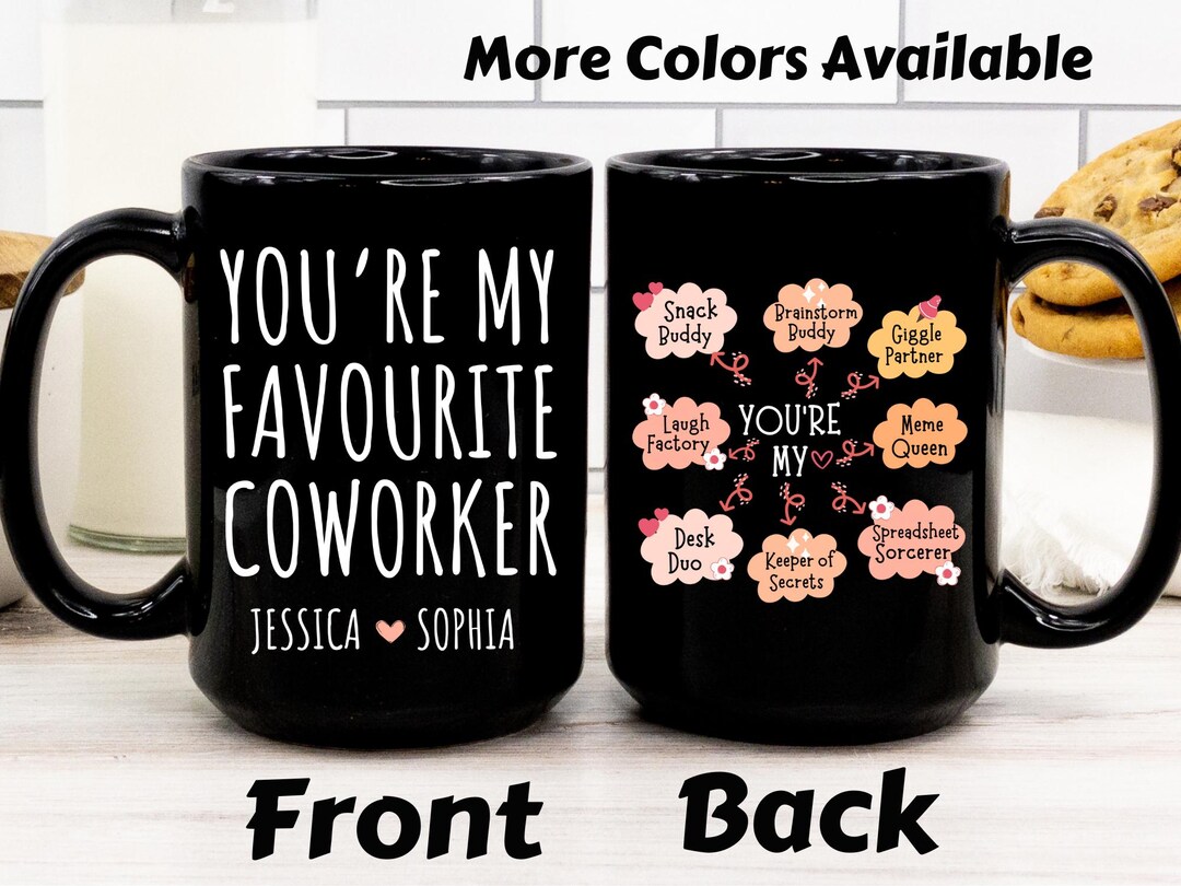 Personalized Coworker Mugs ,work Bestie Mug, Work Best Friend Mug ...