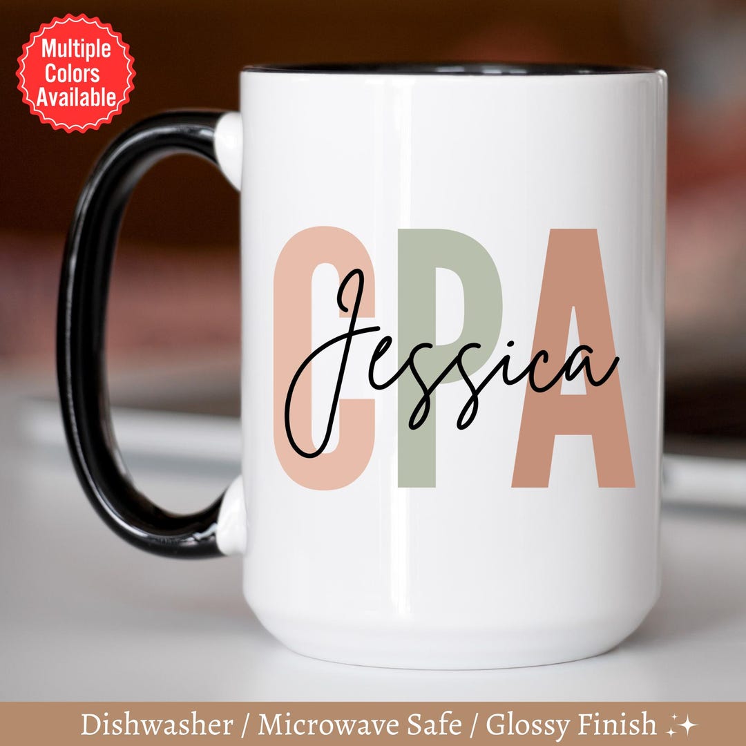 Personalized CPA Mug, CPA Gifts, Certified Public Accountant ...