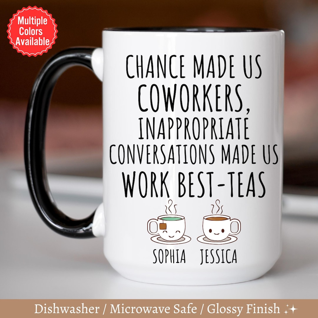 Personalized Work Bestie Mug, Work Best Friend Mug, Coworker Mug, Work ...