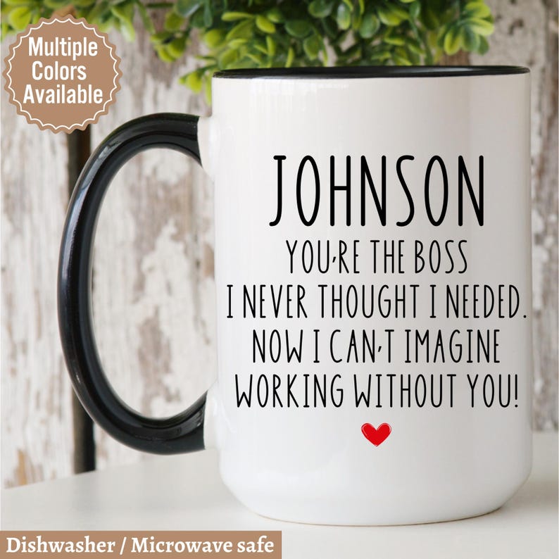 Fun Boss Mug for Women, Best Boss Ever Cup, Best Boss Gift for Men ...