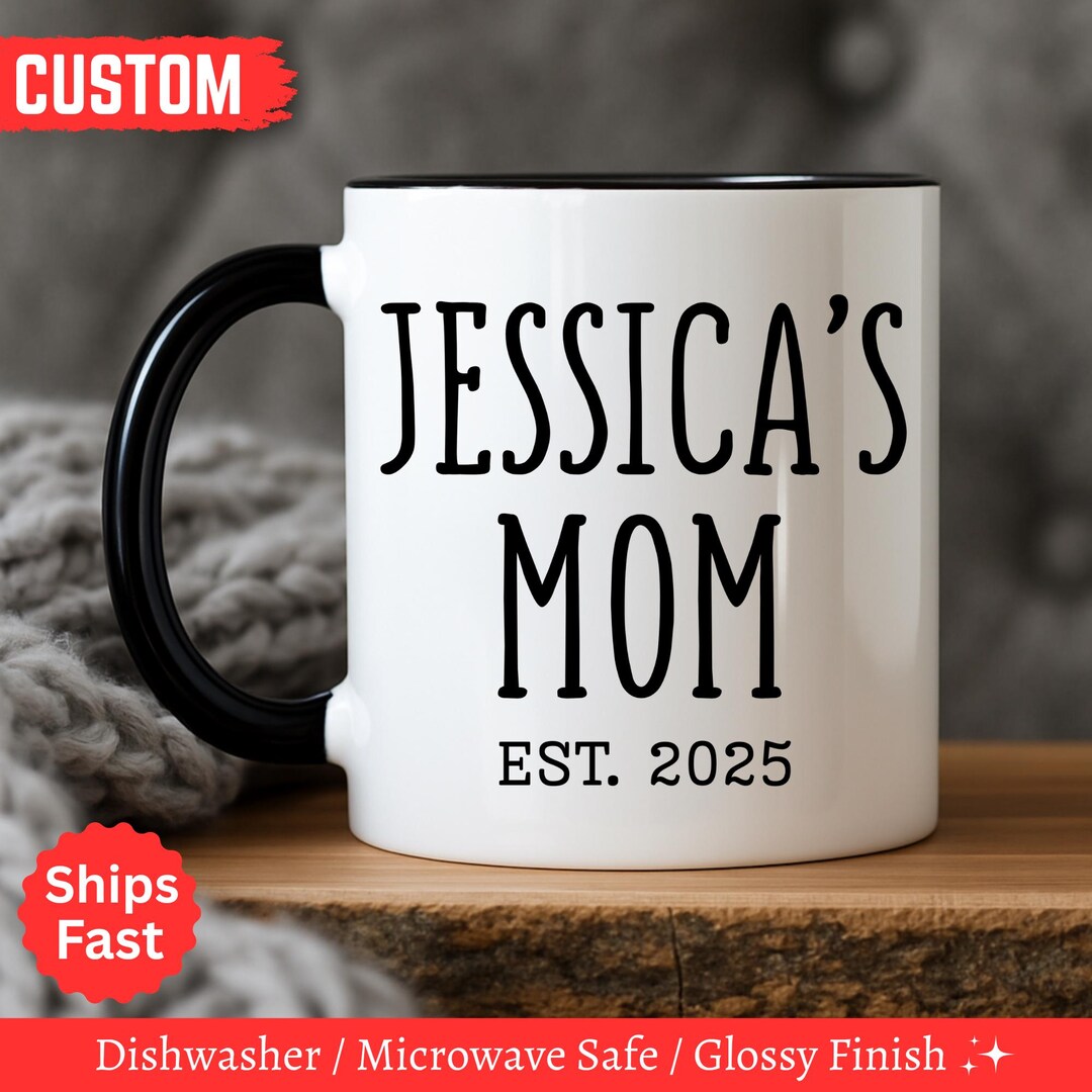Custom Mom Mug With Kids Name, Personalized Mom Mug With Names, Mother ...