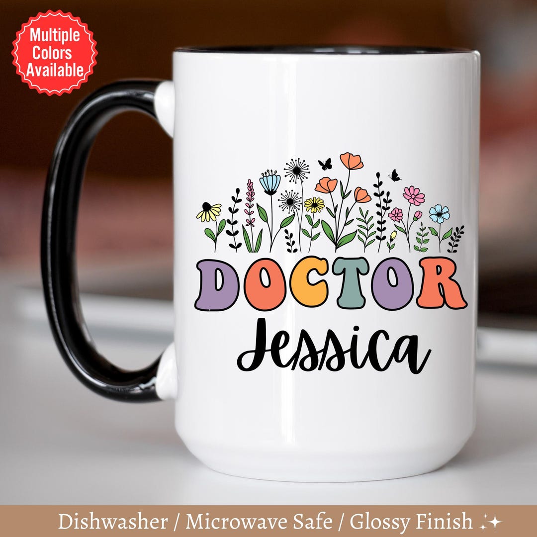 Personalized Doctor Coffee Mug, Custom Gifts for Doctors, Doctor ...