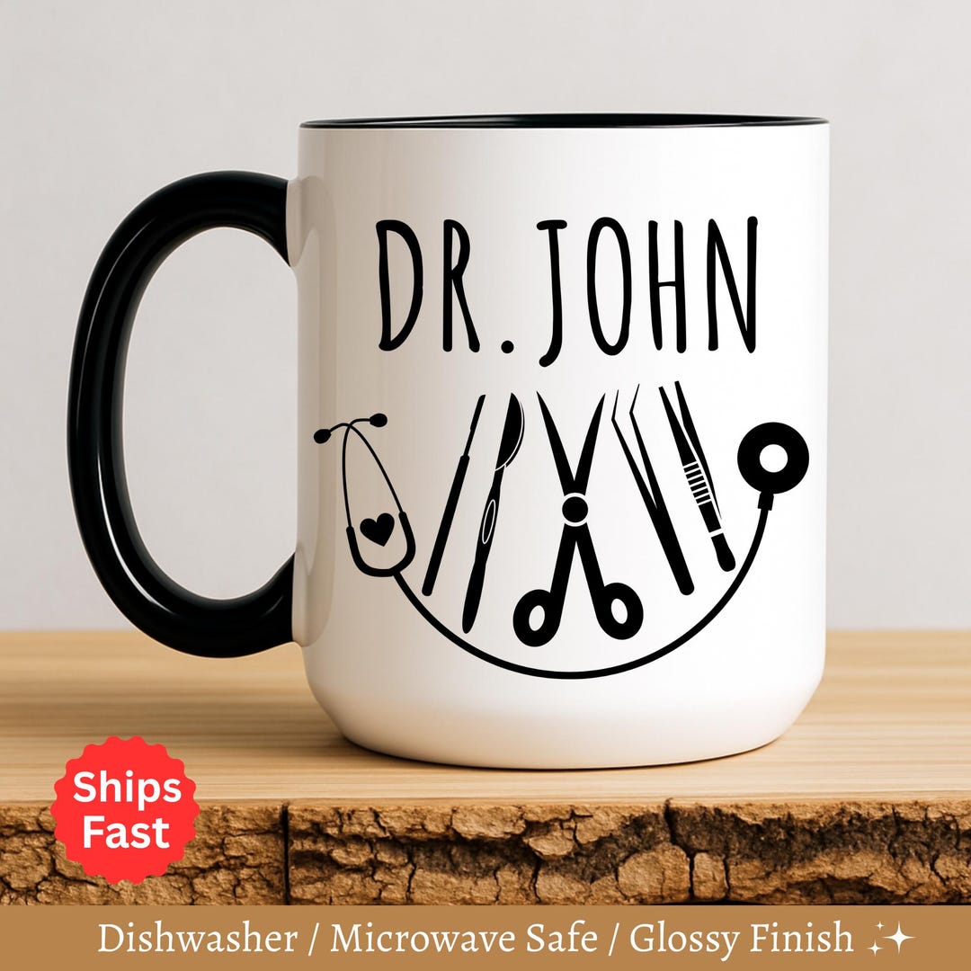 Doctor Mug, Personalized Doctor Coffee Mug, Gifts for Doctors, Doctor ...