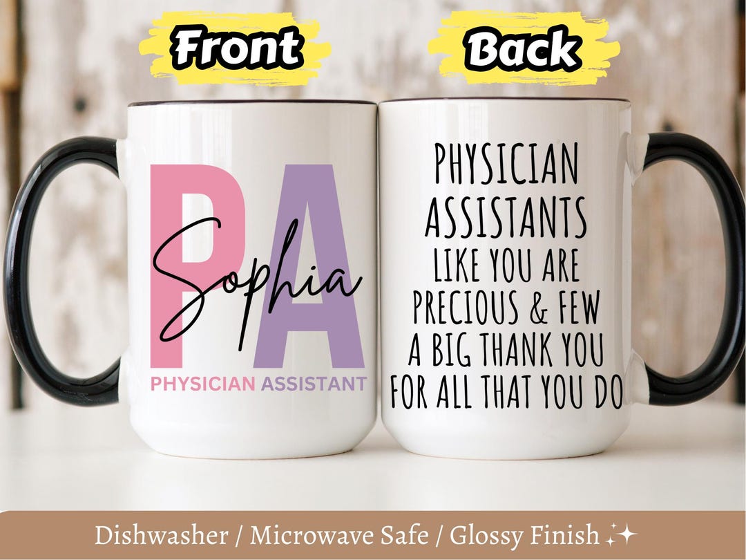 Custom Physician Assistant Mugs, PA Gifts, Future Physician Assistant ...