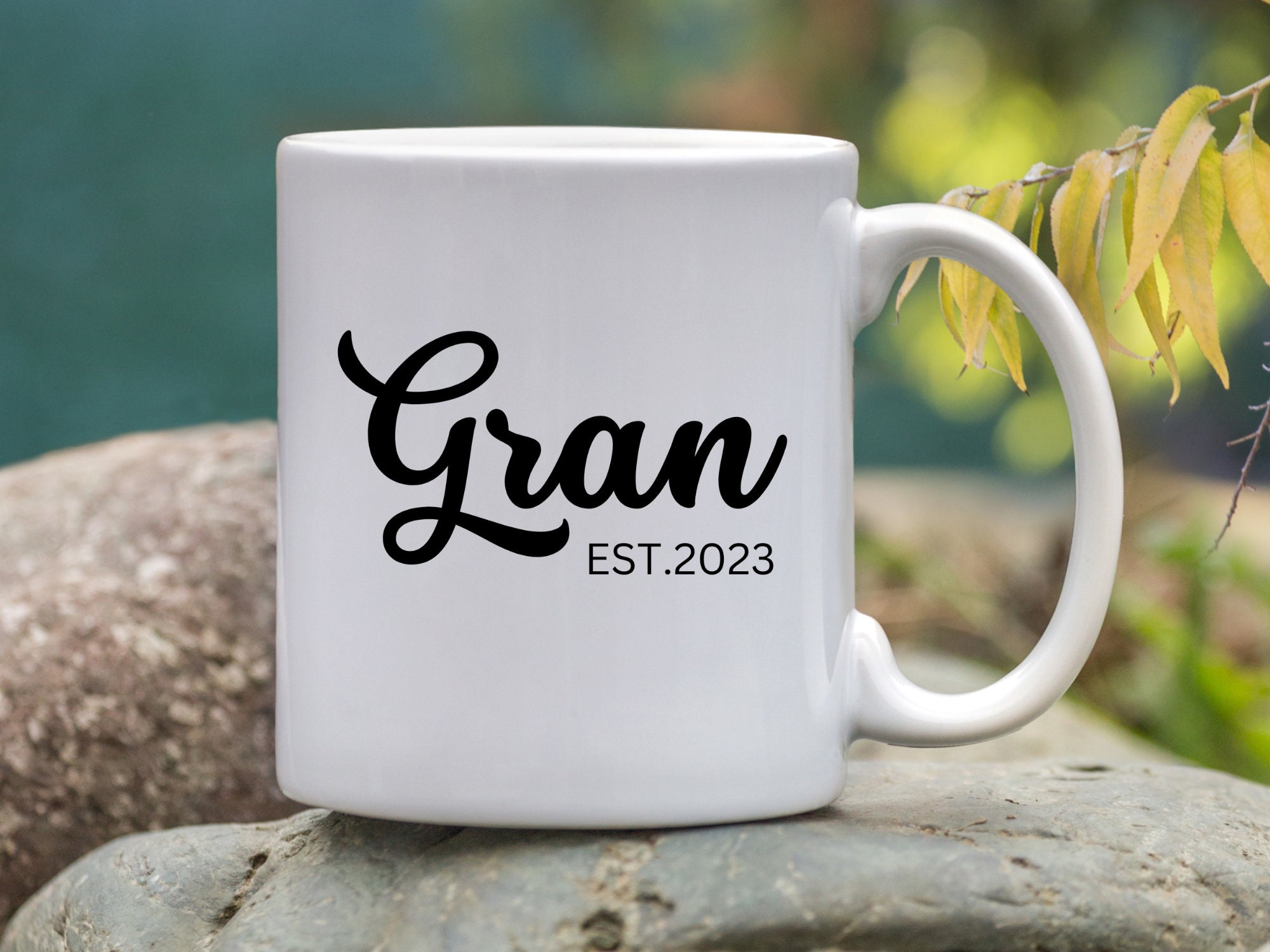 Gran Est 2023, Promoted to Gran 2023 Gran Gift, Gran Mug, Gift for Gran ...