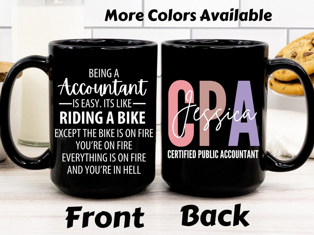 Custom Accountant Mug, Cpa Gift, Accountant Gift, New Accountant Gift ...