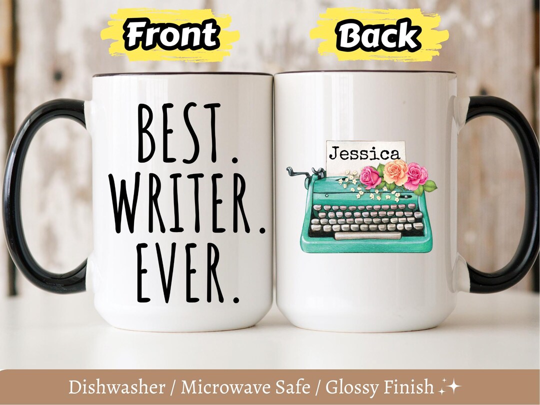 Personalized Writer Mugs, Custom Writer Mug, New Author Gifts ...