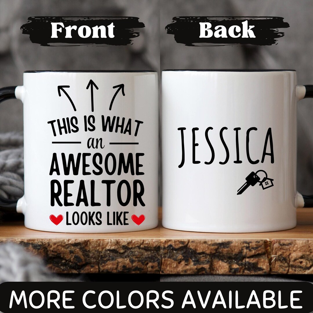 PERSONALIZED Realtor Mug, Realtor Gift, Realtor Gifts Realtor Mug Real ...