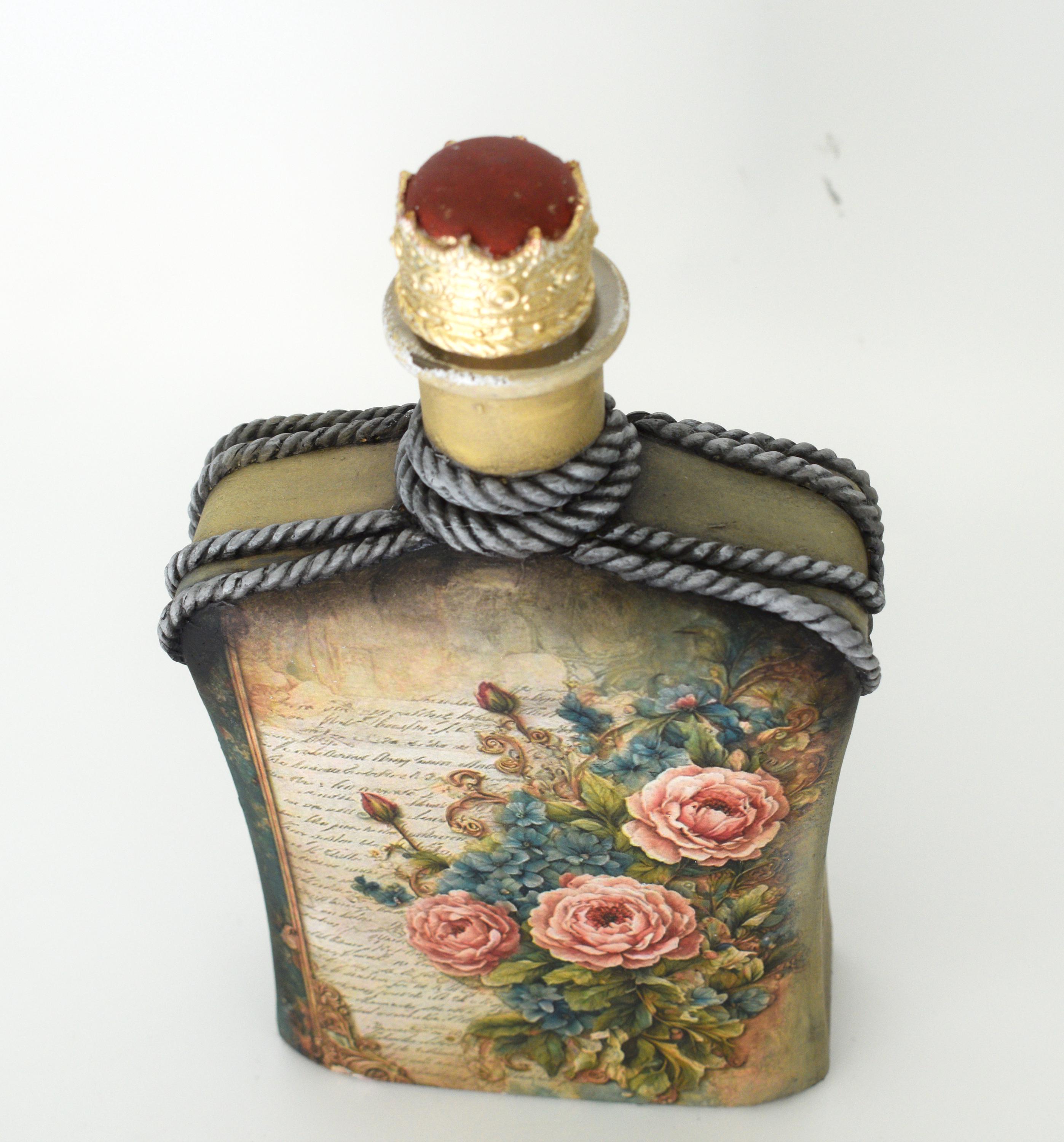 Decorated Glass Bottle, Art Home Decor - Etsy