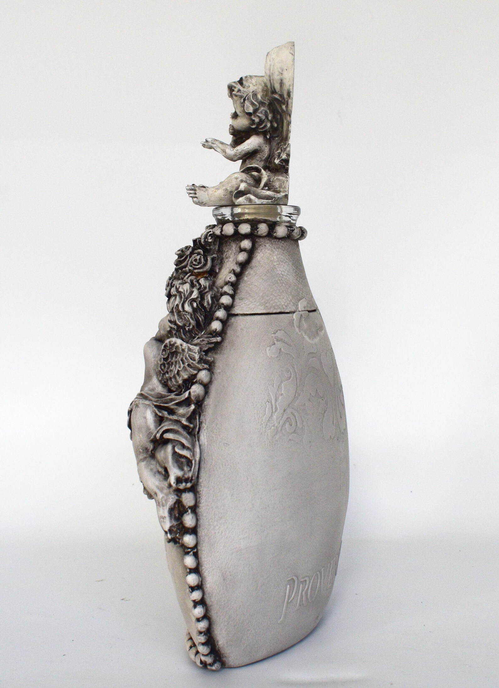 Decorated Glass Bottle Art With Angels , Art Home Decor,romantic Gift ...