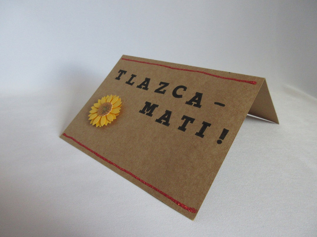 Handmade "thank You" Card in the Nahuatl Language - Etsy