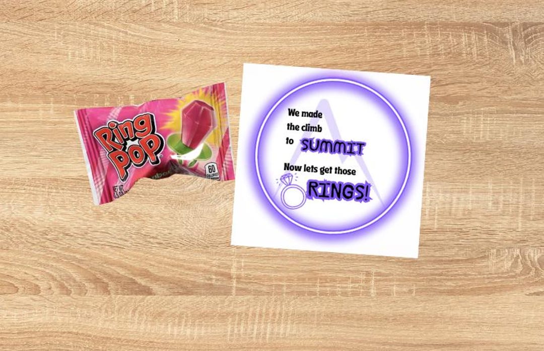 Printable Summit Ring Pop Gift Tags, Cheer Competition Gift Tags ...
