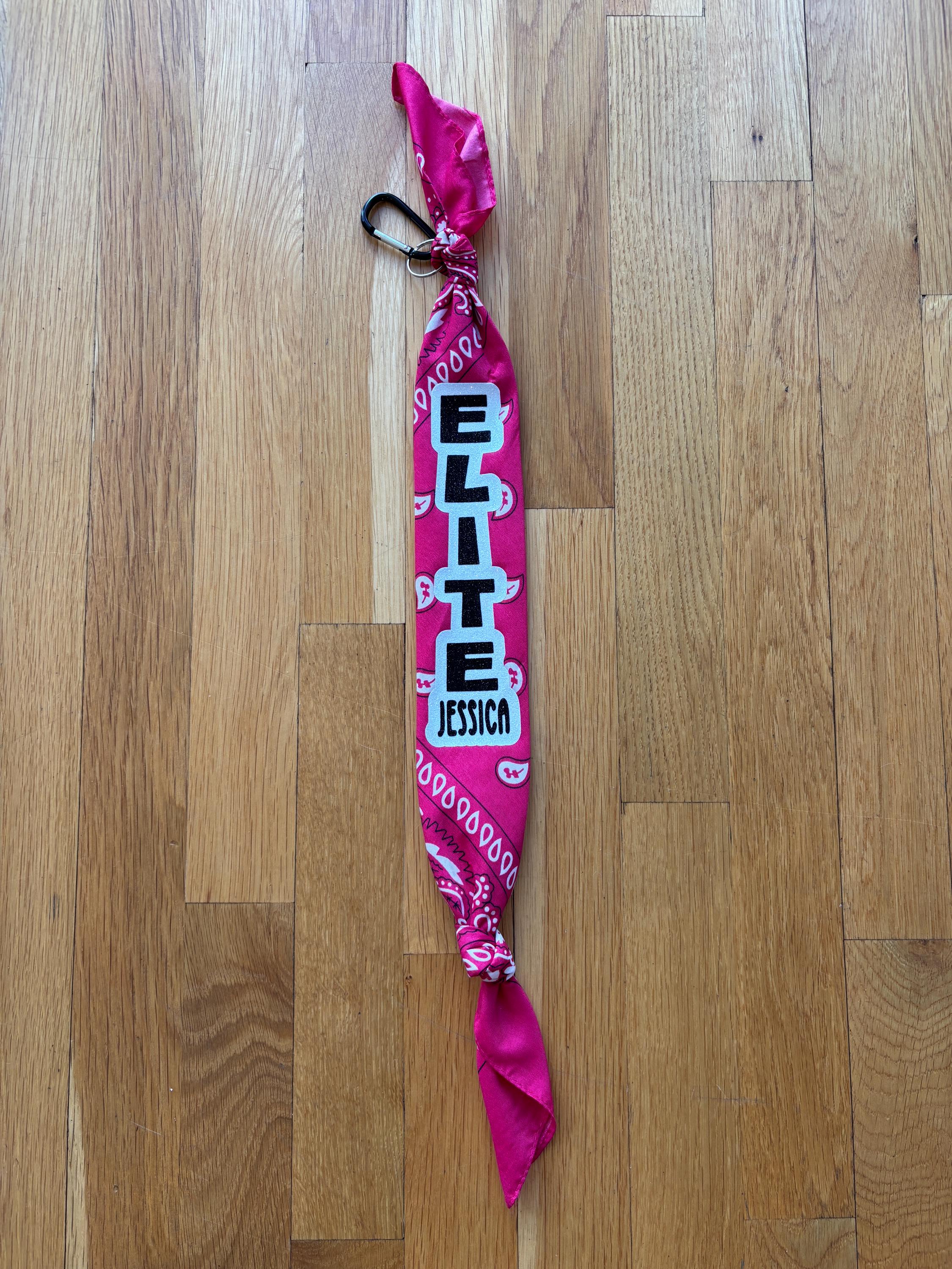Bandana Keychain, Team Bandanas for Backpacks, Bling Bandana - Etsy