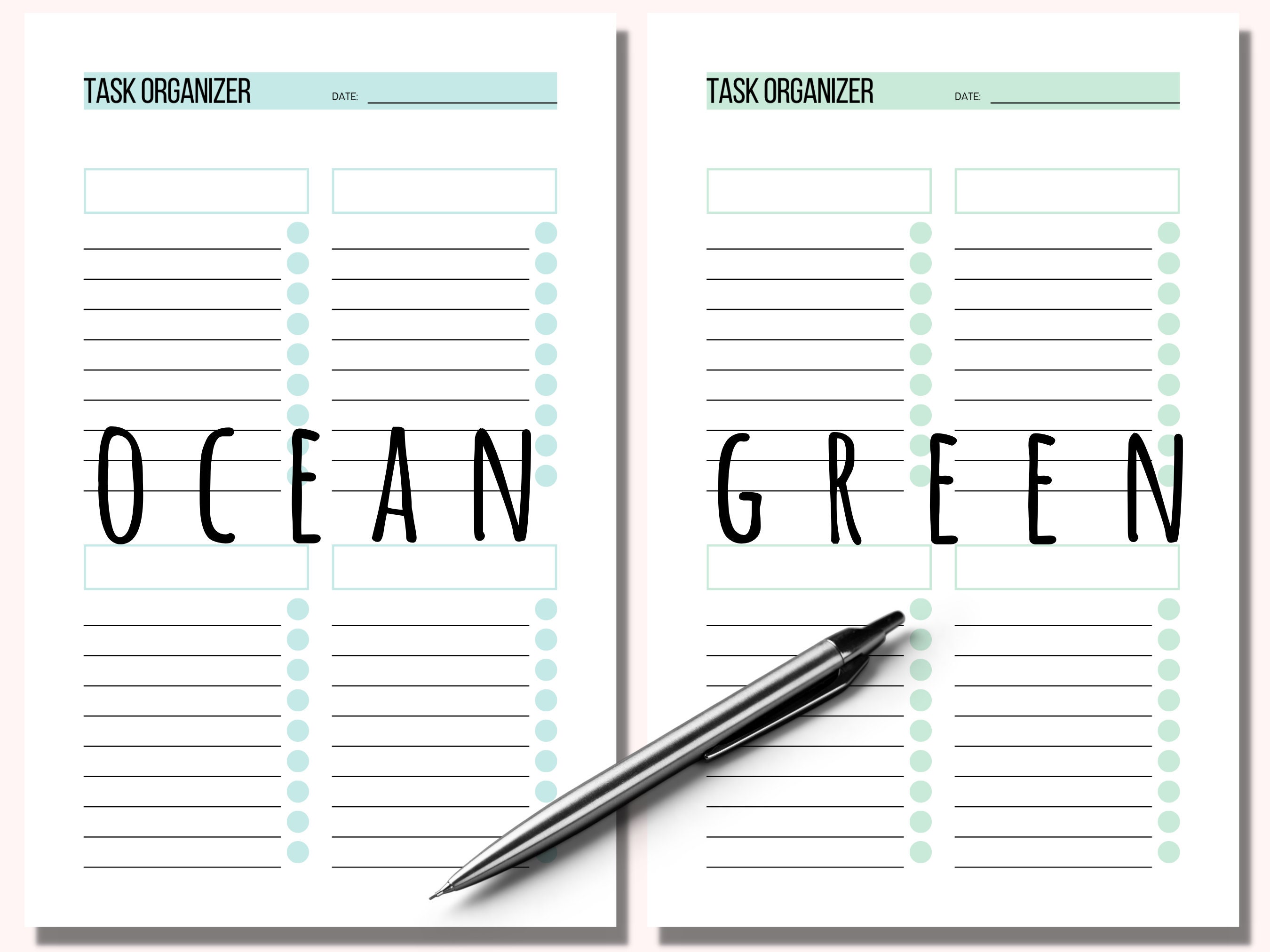 Simple Task Organizer Planner, Tracker, Daily, Printable, Instant ...