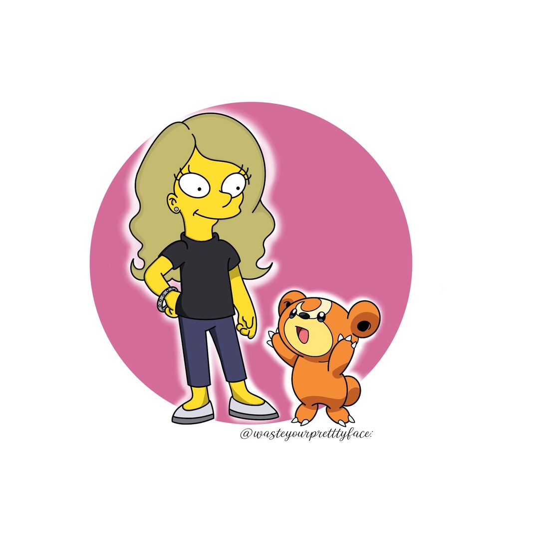 Custom Simpson With Pokémon - Etsy