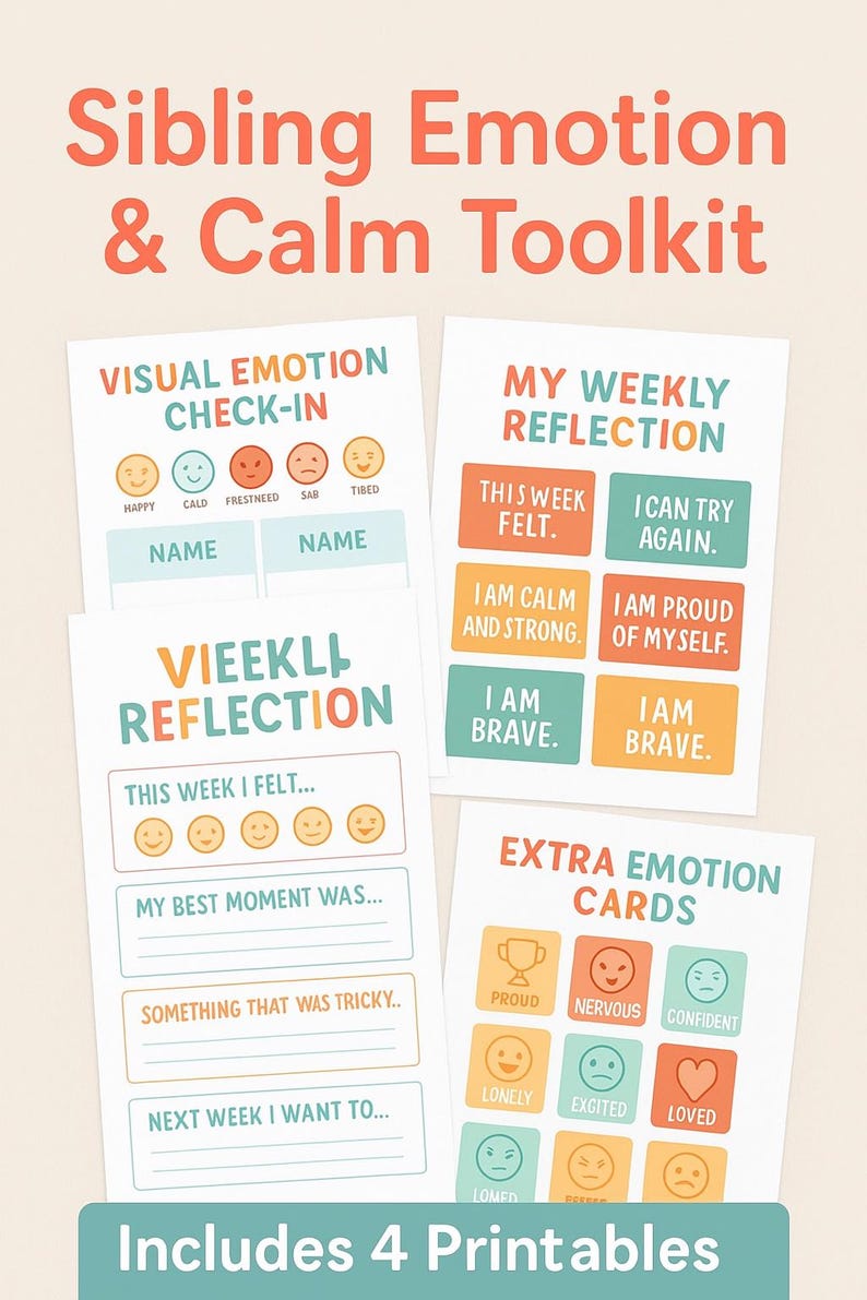 Emotion and Calm Toolkit | Printable Emotion Cards and Weekly ...