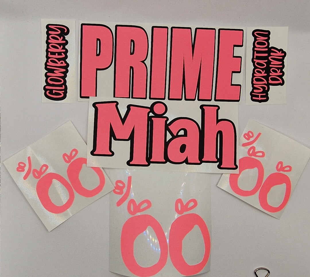 Prime Glowberry Glow in the Dark Decal Stickers for Water Bottles ...