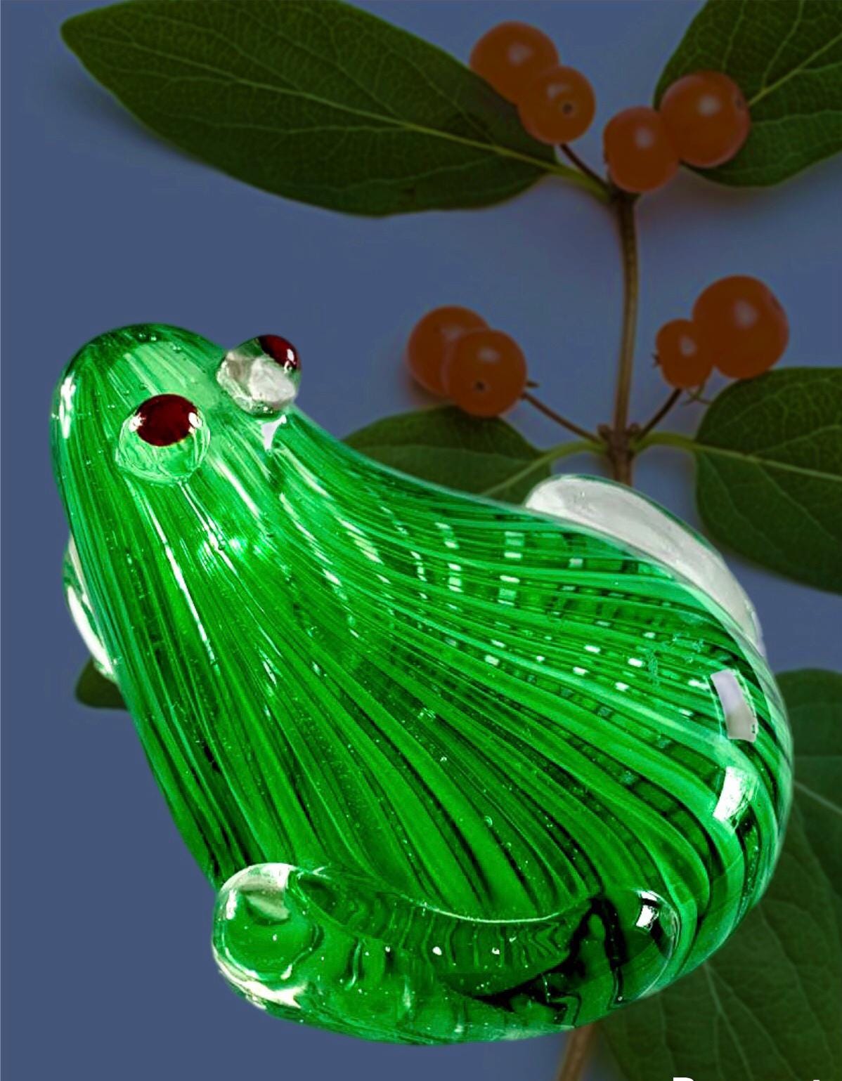 Murano Glass Frog Paperweight Sculpture - Etsy