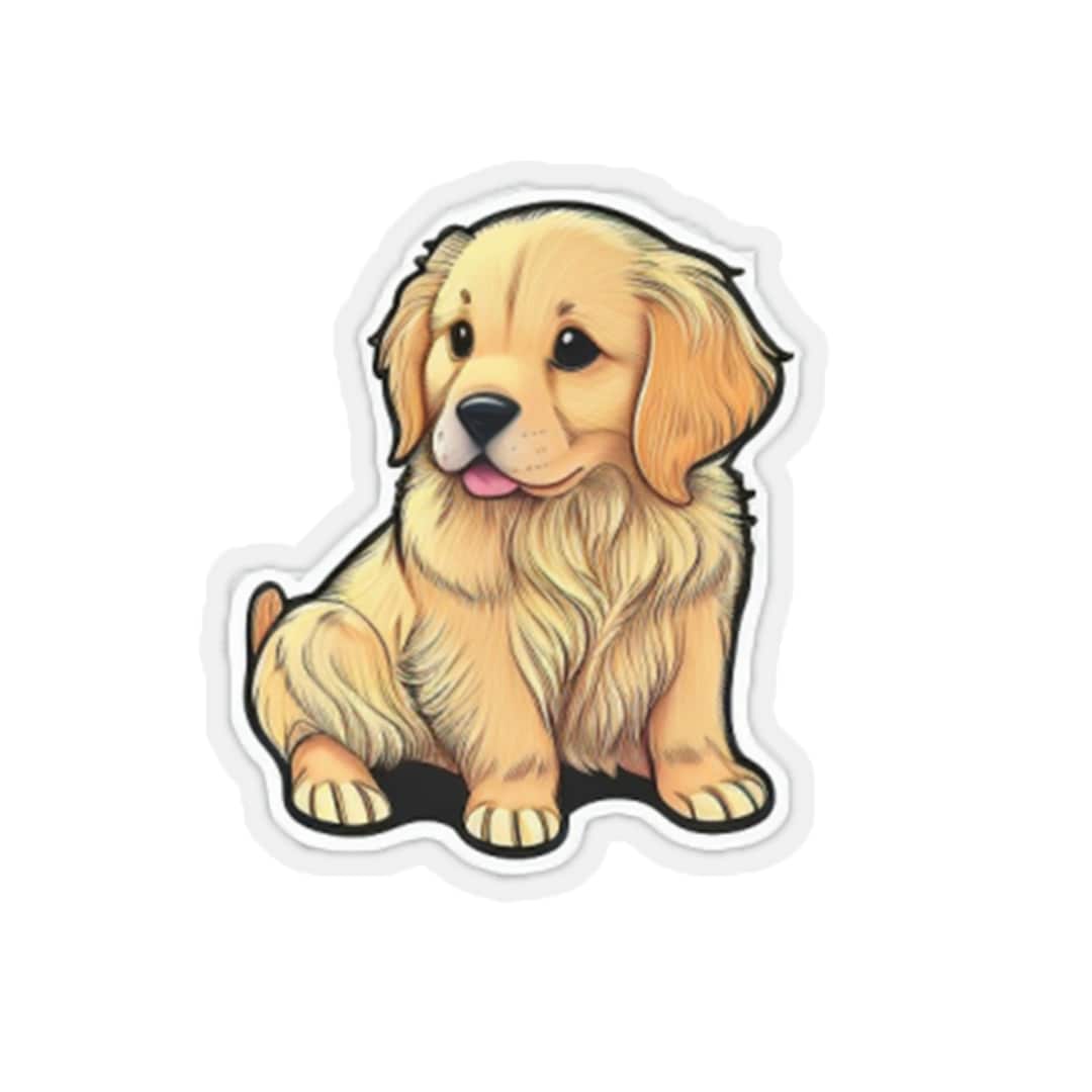 Golden Retriever Sticker Set Dog Sticker Set Cute Sticker - Etsy