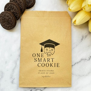 One Smart Cookie Craft Bag - Craft Favor Cookie Bag, Graduation Favor ...