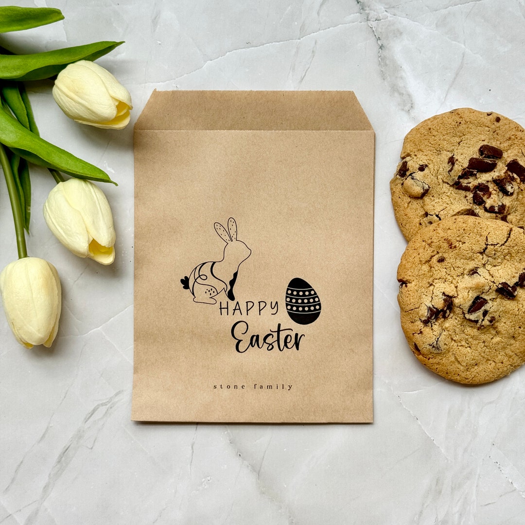 Happy Easter Cookie Bag, Easter Celebration Favor Bag, Easter Gift ...