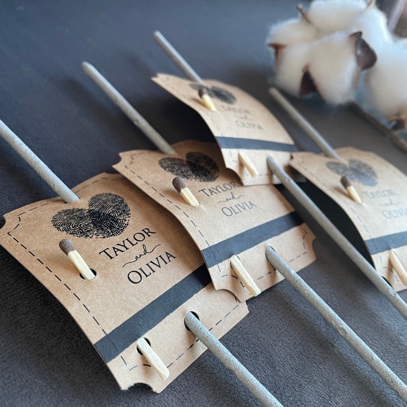 Personalized Sparkler Tag for Wedding Party Engagement and - Etsy