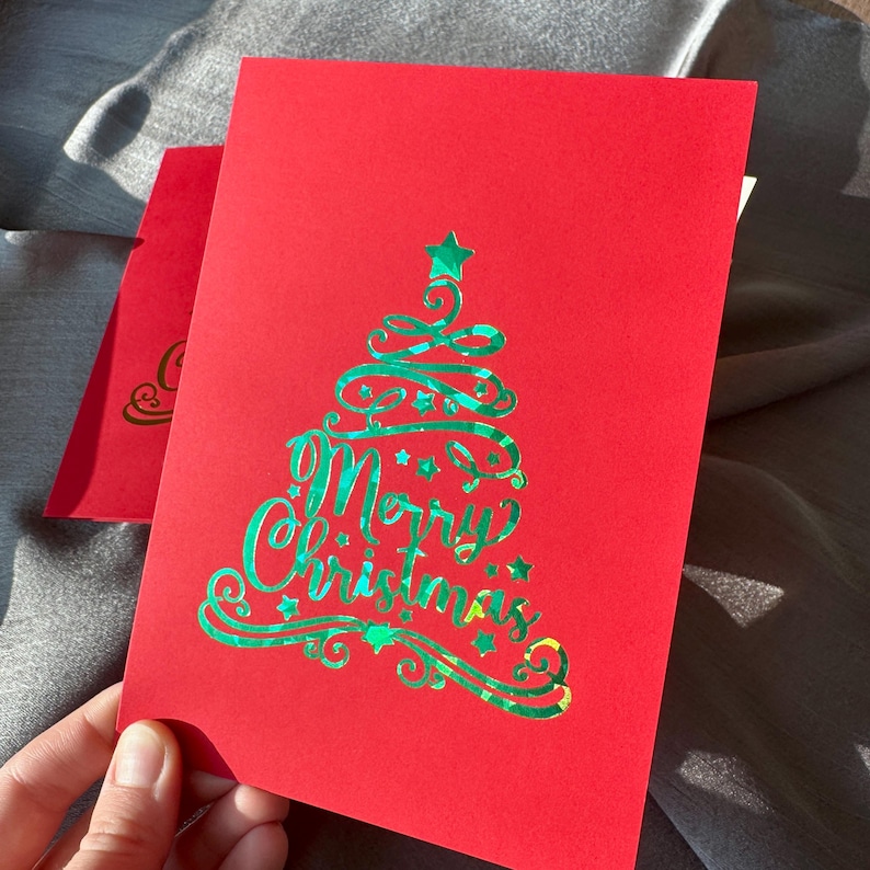 Personalized Christmas Card - Custom Holiday Greeting Card With Name ...