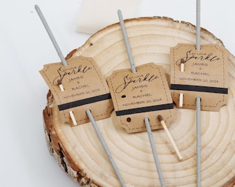Personalized Sparkler Tag for Wedding, Party, Engagement and ...