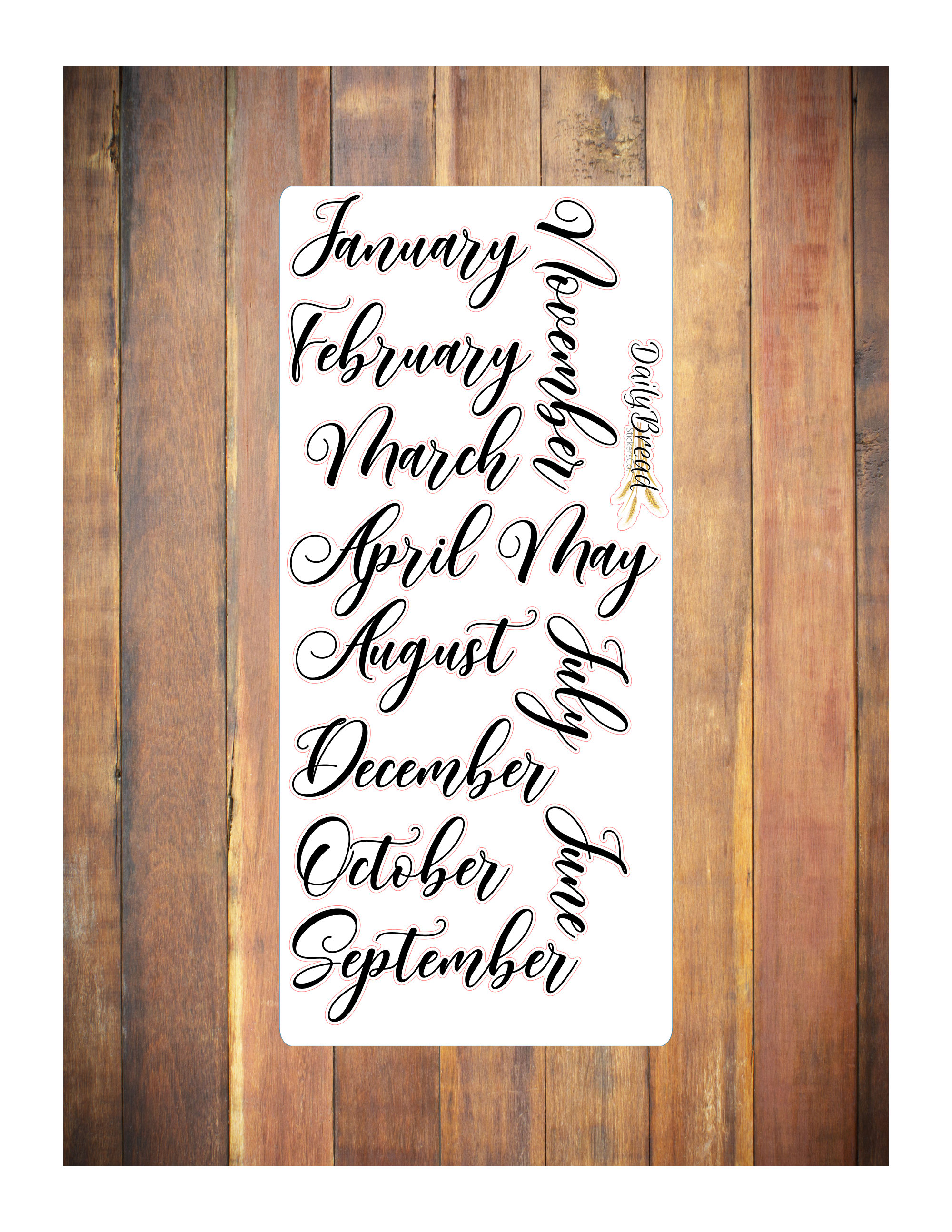 Monthly Scripts for Hobonichi Cousin & Weeks - Etsy