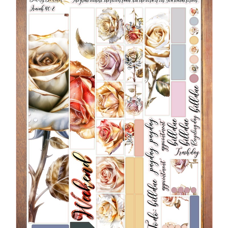 Planner Sticker Kit - Etsy