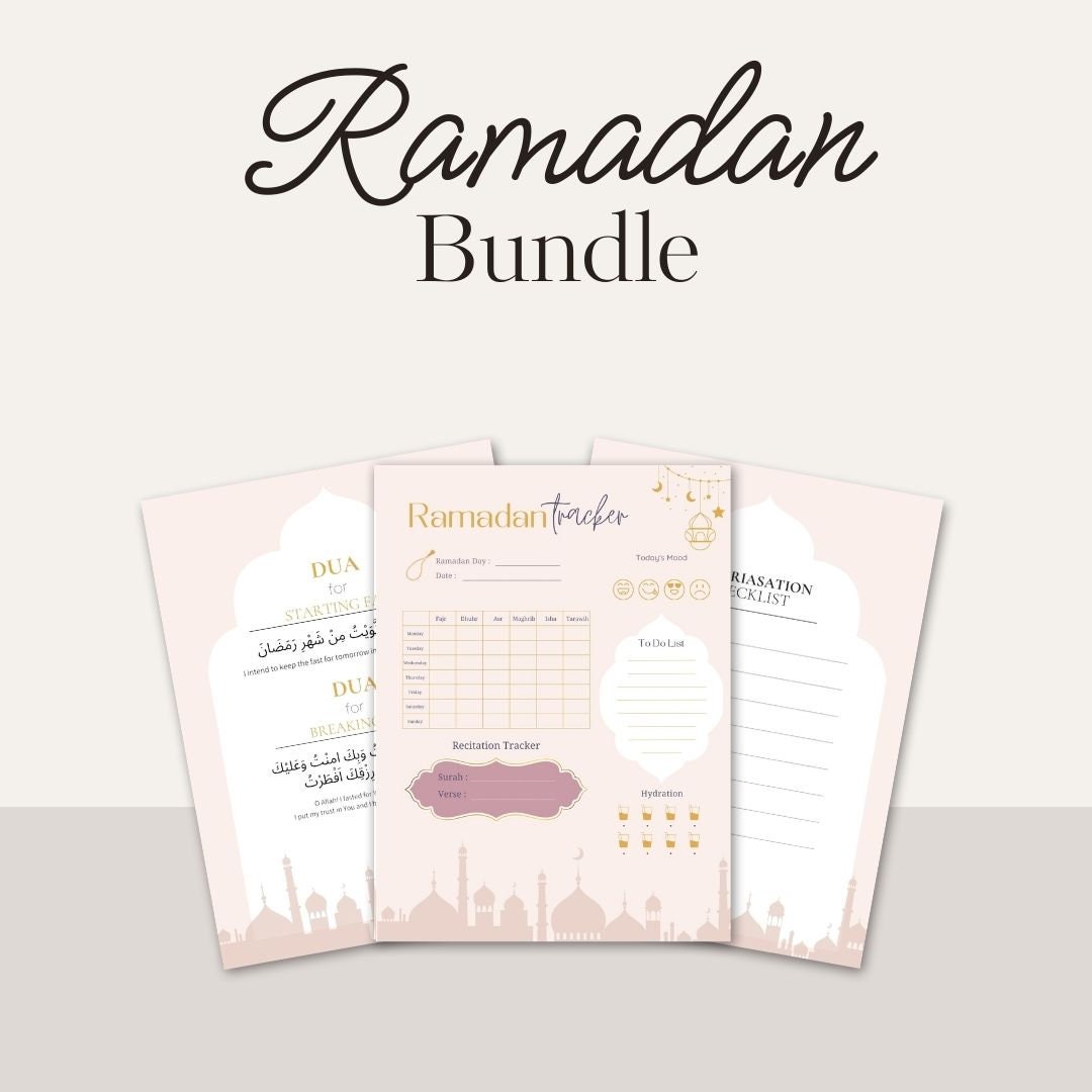 Printable Ramadan Tracker Prayer, Salat Tracker for Ramadan Ramadan ...