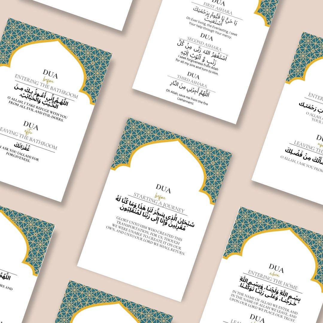 Dua Cards | Duas for Kids and Adults | Islamic Dua Flashcards ...