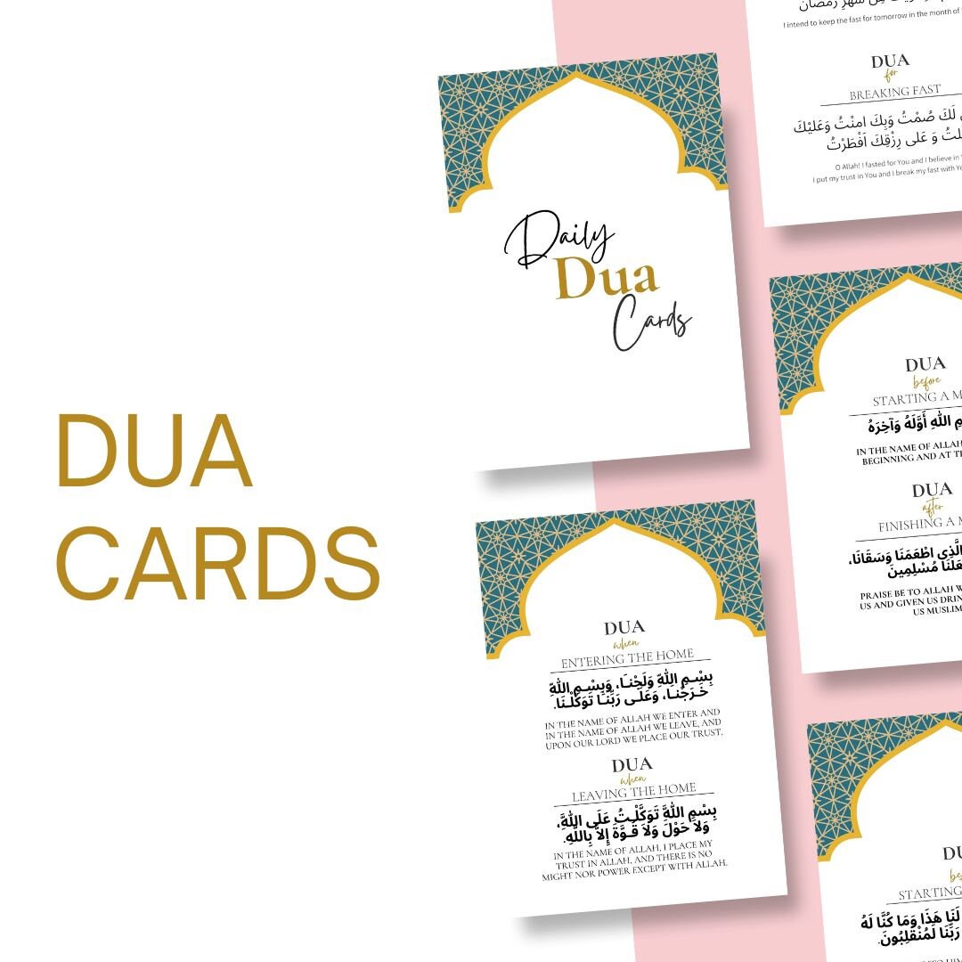 Dua Cards | Duas for Kids and Adults | Islamic Dua Flashcards ...