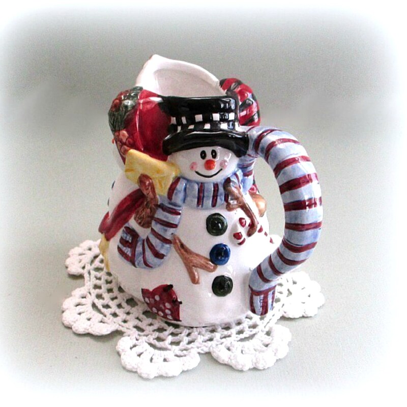 Snowman Pitcher - Etsy