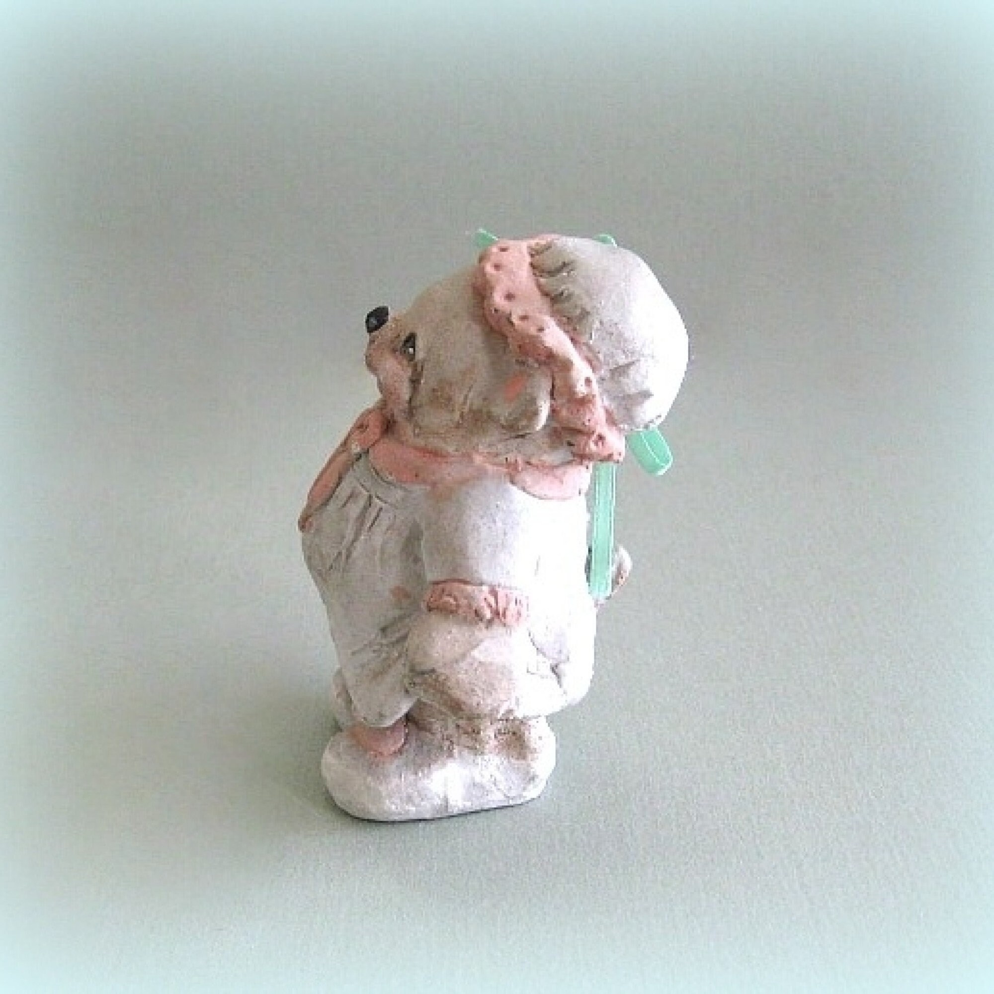 Baby Bear Figurine . Miniature Girl Bear Sculpture . Stone - Etsy