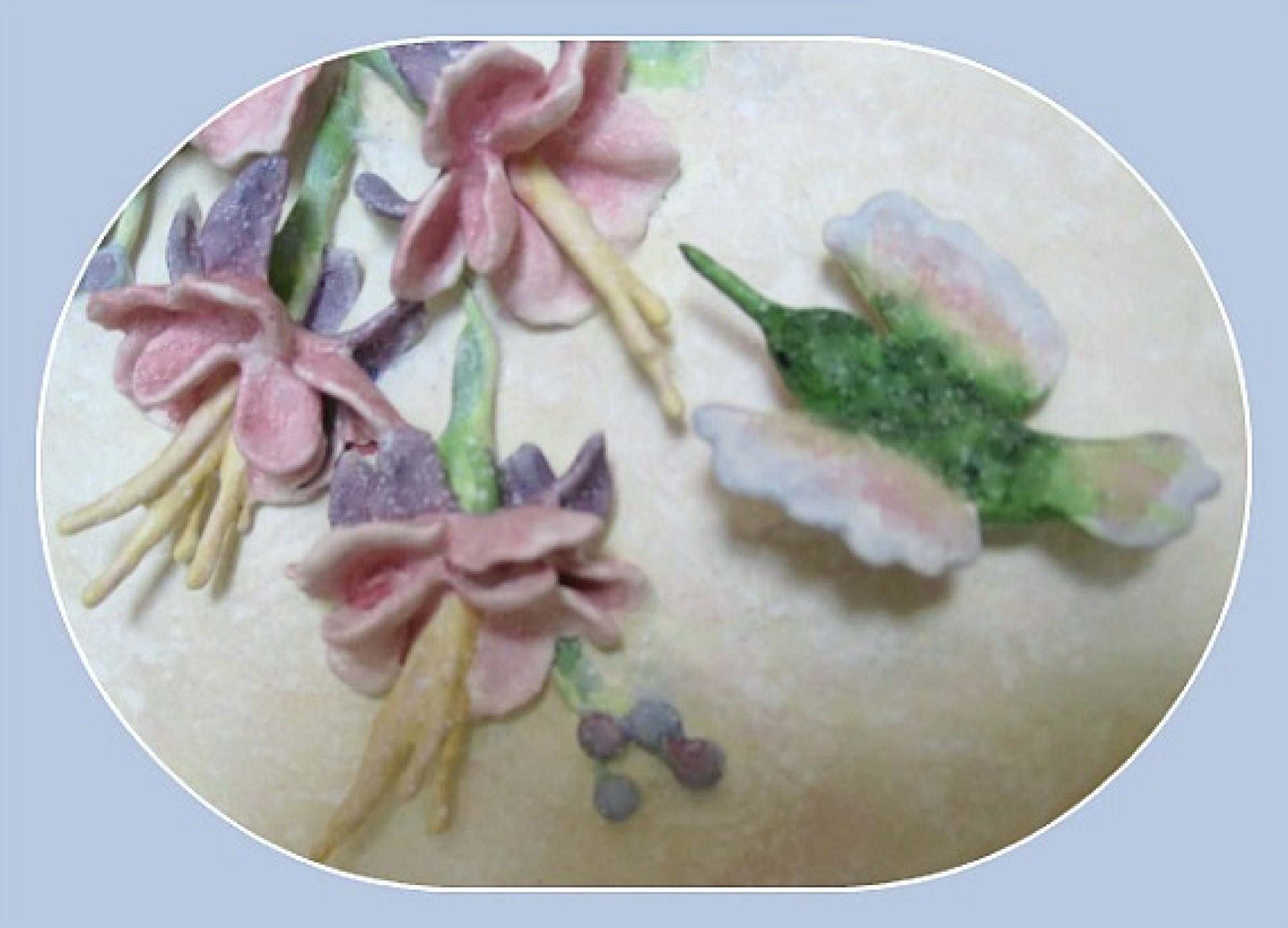 Hummingbird Pink Floral Arrangement Wall Plaque . Shabby Chic Nursery ...