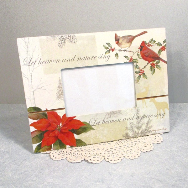 Red Cardinal Photo Frame - Etsy