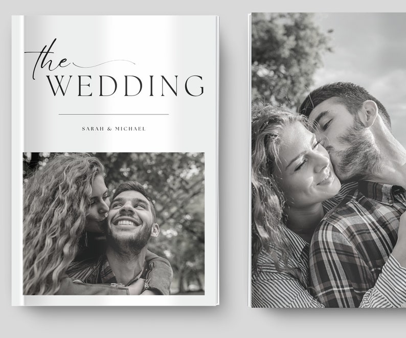 30 Pages Wedding Day Magazine Template Canva Seating Chart - Etsy