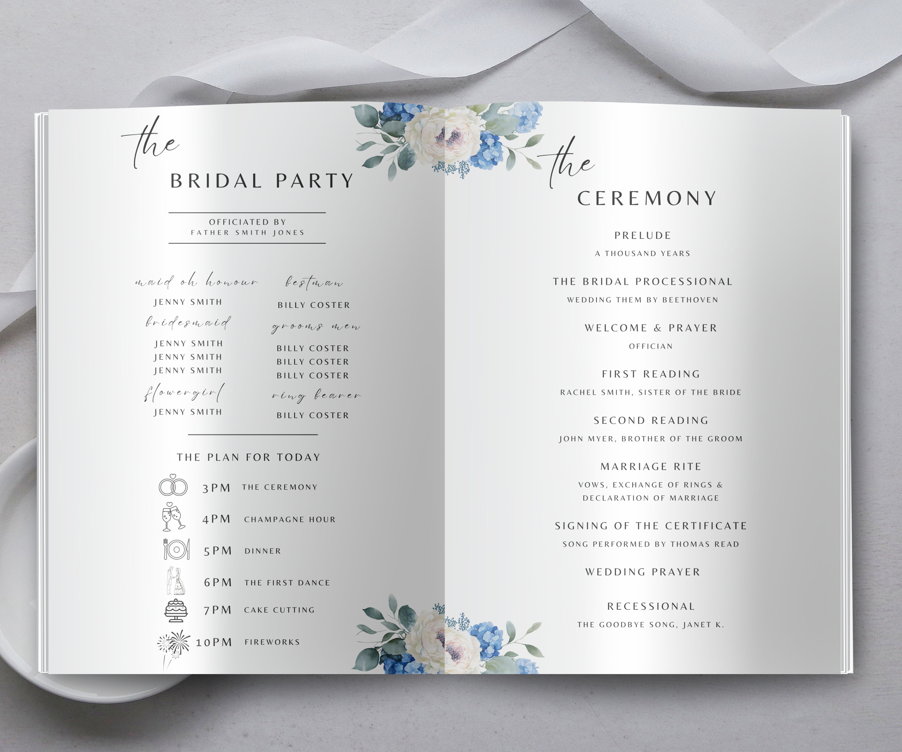 Church Wedding Program Template, Unique Catholic Wedding Mass Program ...