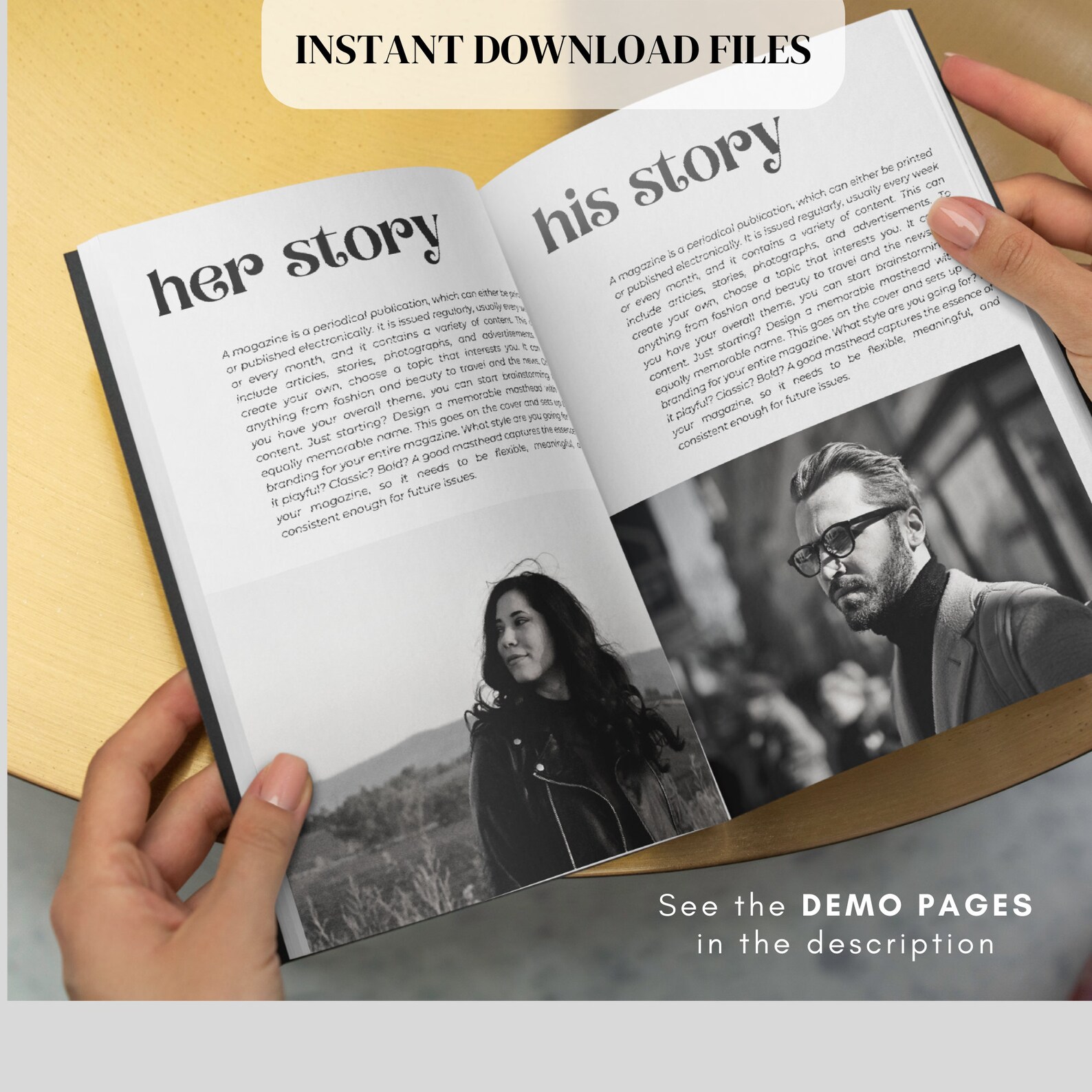 Wedding Program Magazine, Wedding Magazine Template Canva, Seating ...