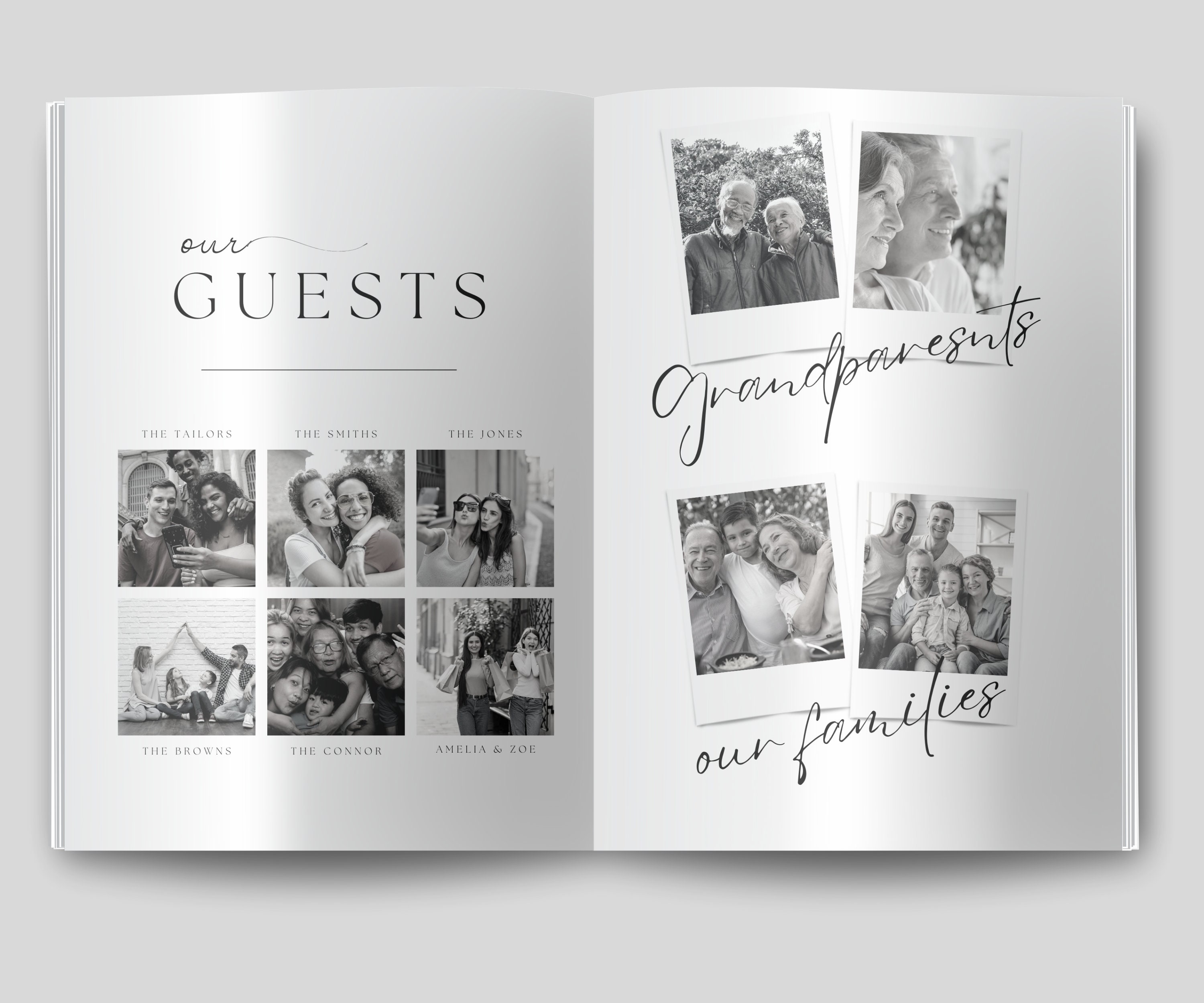 30 Pages Wedding Day Magazine Template Canva Seating Chart - Etsy